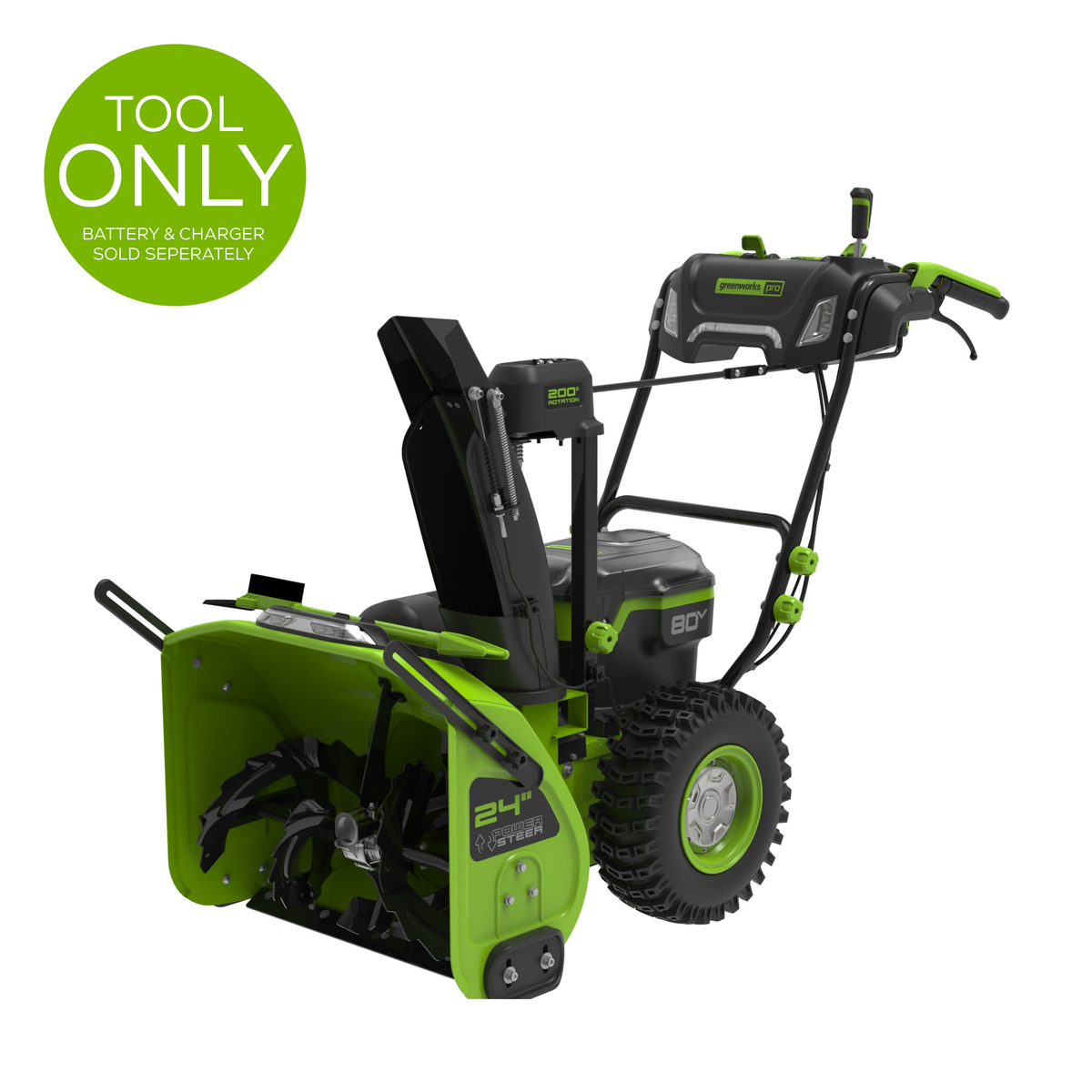 Greenworks 80V 24'' Dual Stage Snow Thrower (Tool Only) – Greenworks ...