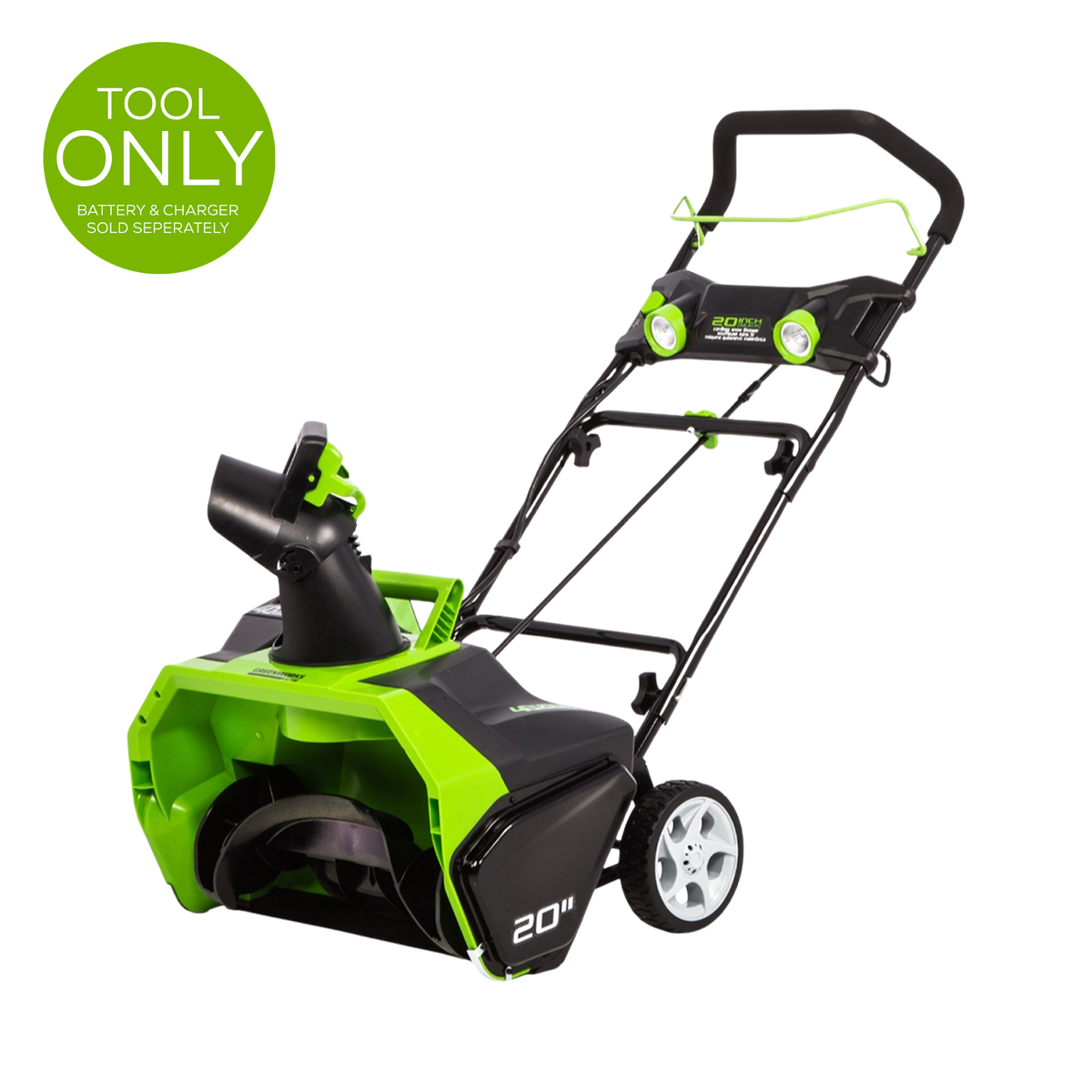 40V 20" Brushless Snow Thrower (Tool Only) – Greenworks Tools Canada Inc.