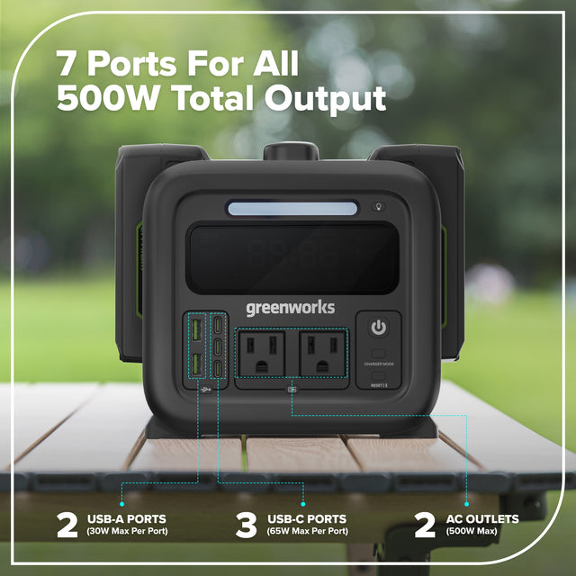 24V 500W Portable Power Station (Tool Only) – Greenworks Tools Canada Inc.