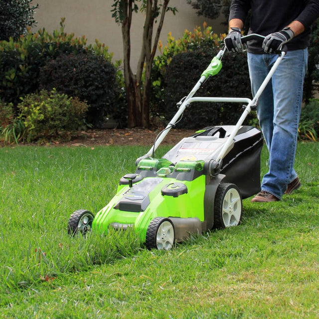 40V 20" Dual Blade Lawn Mower, 2.0 AH & 4.0 AH Batteries and Charger I ...
