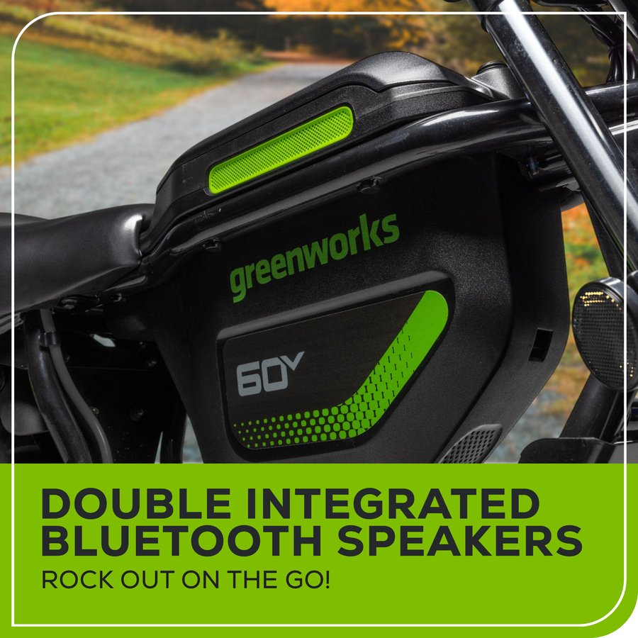 60V STEALTH Series Electric Mini-Bike, (2) 8.0Ah Batteries and Dual-Po ...