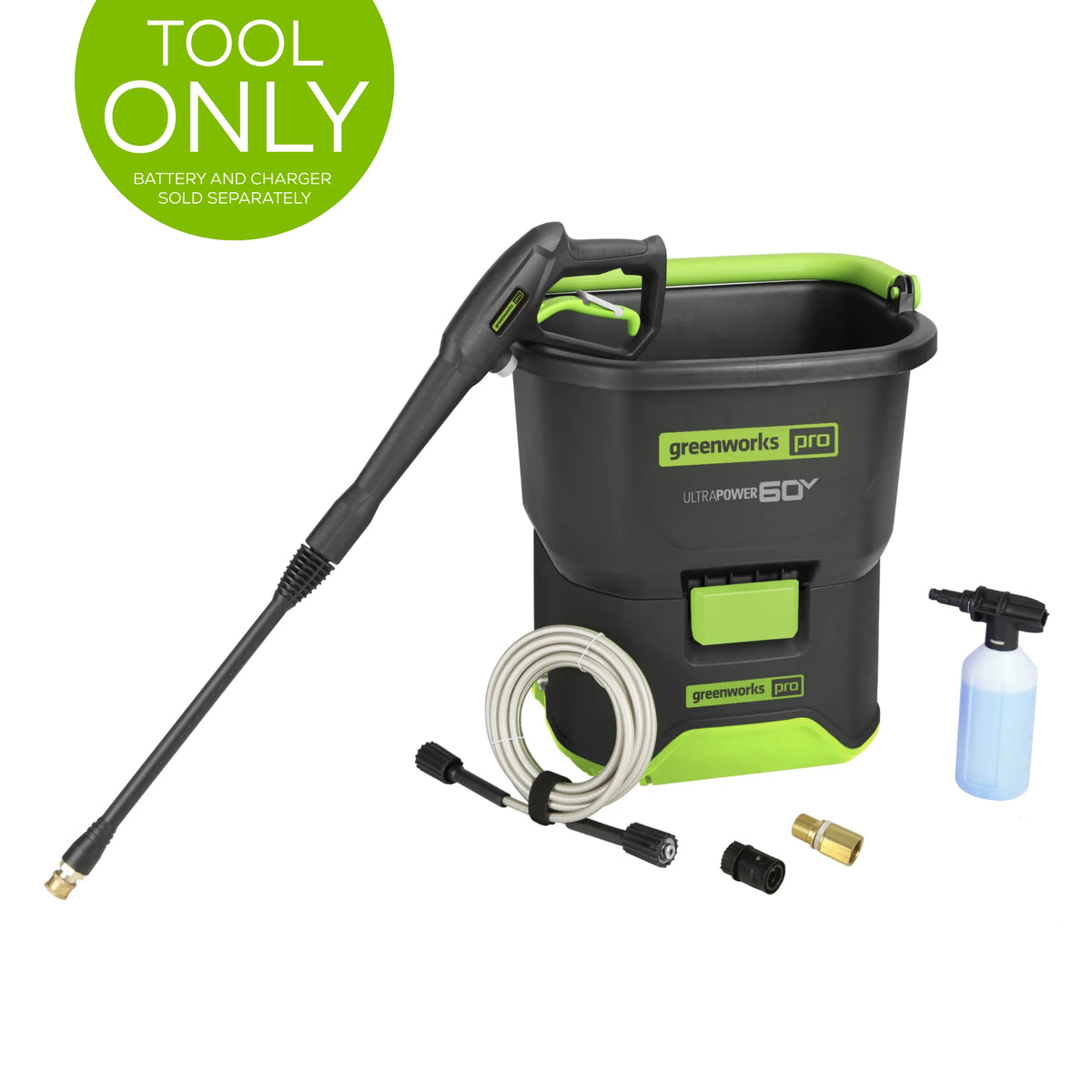 60V 1800 PSI 1.0 GPM Pressure Washer (Tool Only) – Greenworks Tools ...