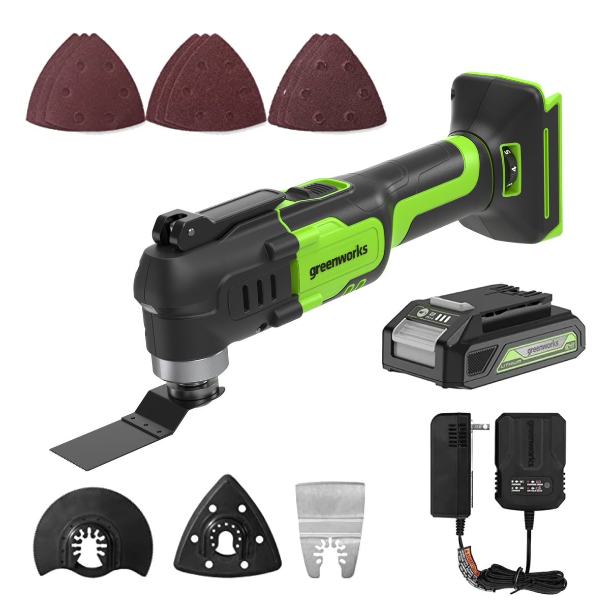 24V Oscillating Multi-Tool, 2.0Ah Battery & Charger Included ...